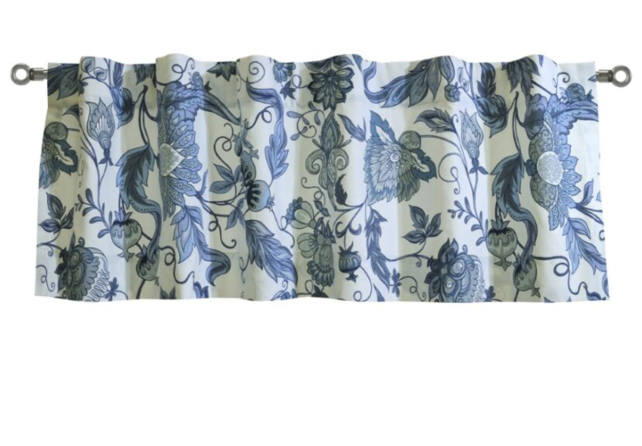 Jacobean Garden Dual Header Curtain Panel - Habitat | The Curtain Shop